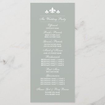 Romantic Vintage Art Custom Wedding Program | Zazzle