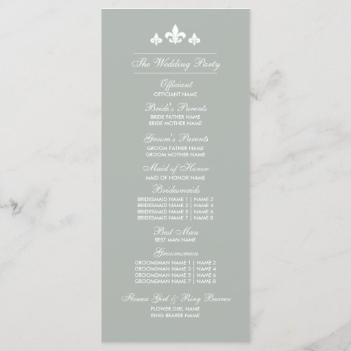 Romantic Vintage Art Custom Wedding Program | Zazzle