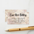 Romantic, Vintage, Floral New Address Insert Card | Zazzle