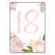 Romantic Watercolor Flowers Table Numbers Card | Zazzle