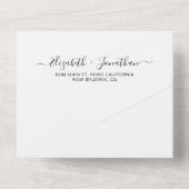 Romantic We Do Calligraphy Photo Script Wedding All In One Invitation ...