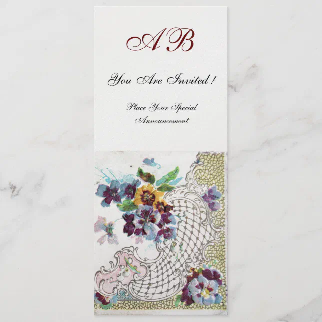 ROMANTİCA Pink Blue White Floral Wedding Programme Program | Zazzle