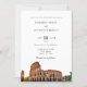 Rome Art Painting Wedding Invitation | Zazzle