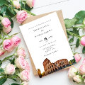 Rome Art Painting Wedding Invitation | Zazzle