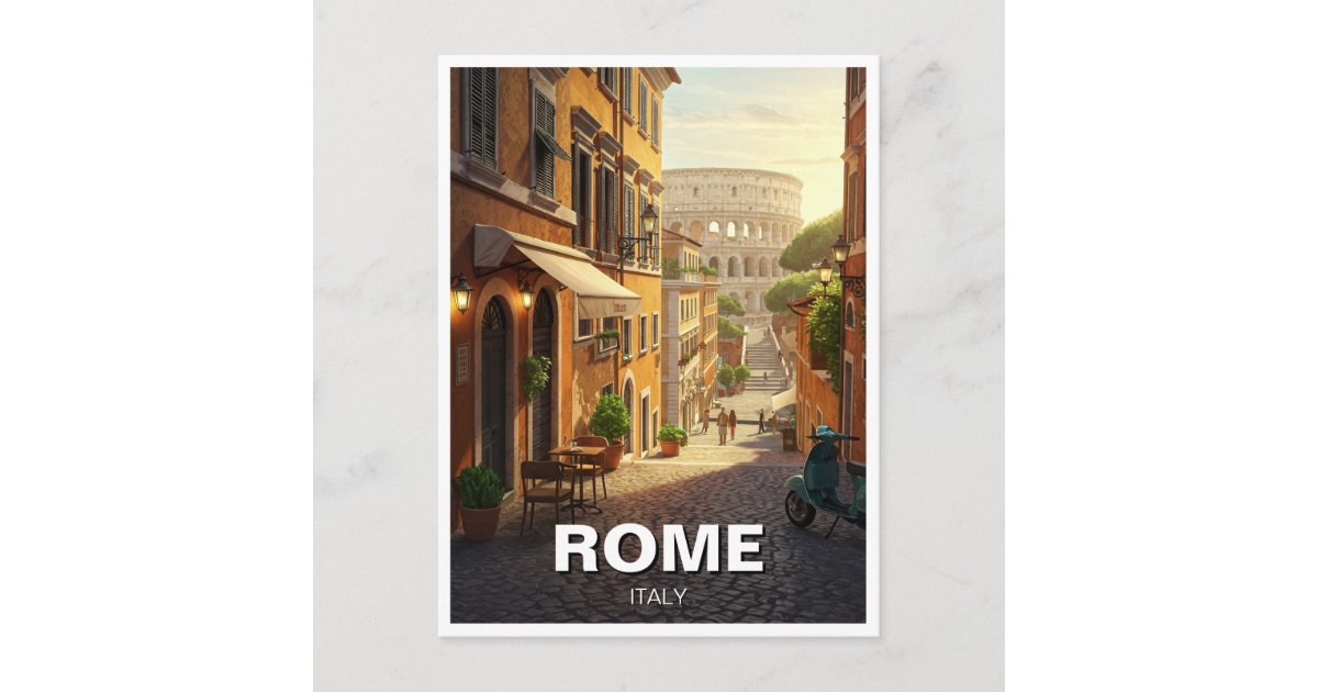 Rome Colosseum Italy Postcard | Zazzle