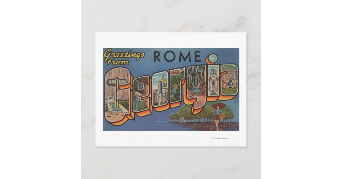 Rome, GeorgiaLarge Letter ScenesRome, GA Postcard | Zazzle