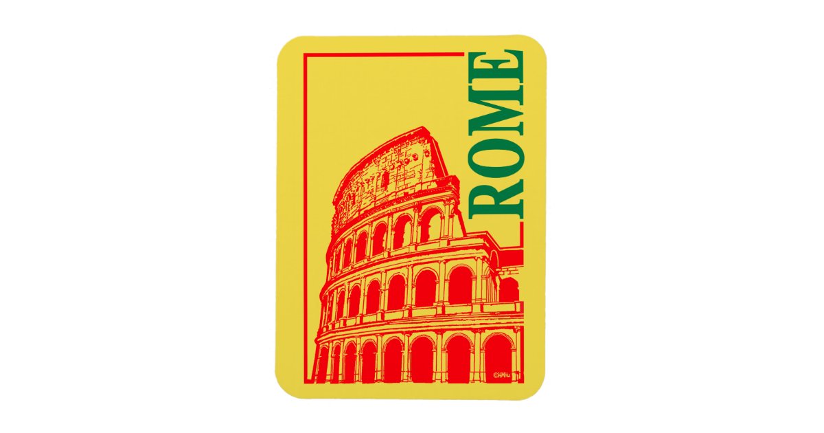 Rome, Italy Colosseum Magnet | Zazzle