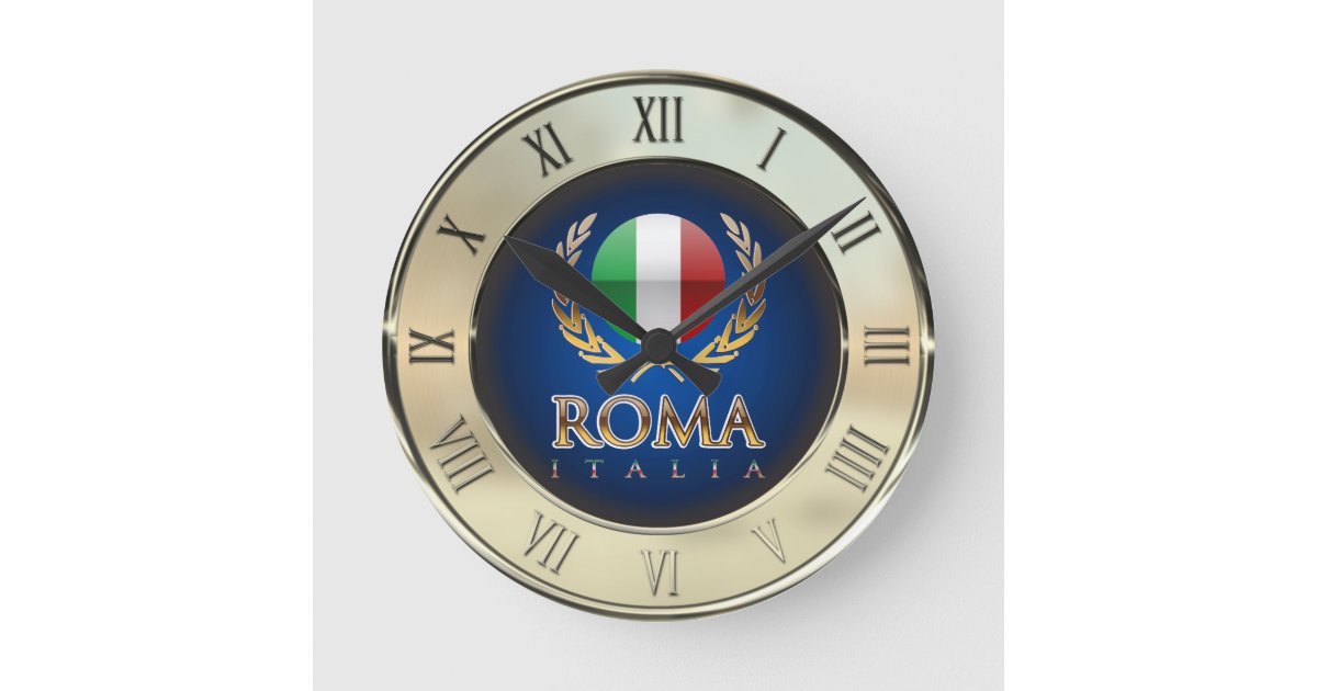 Rome Round Clock | Zazzle