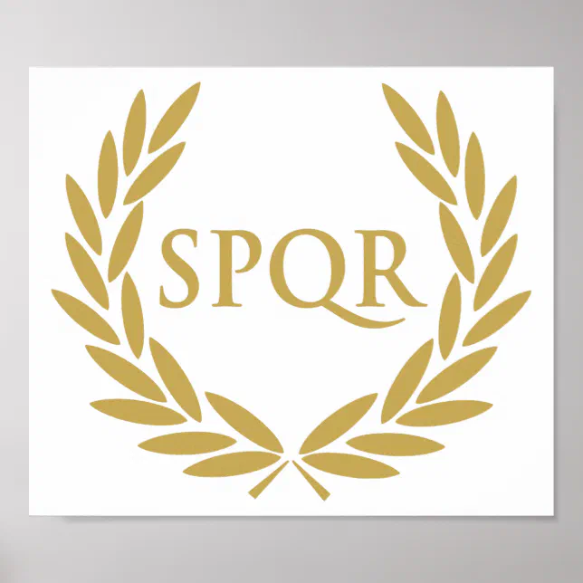 Rome SPQR Roman Senate Seal Poster | Zazzle