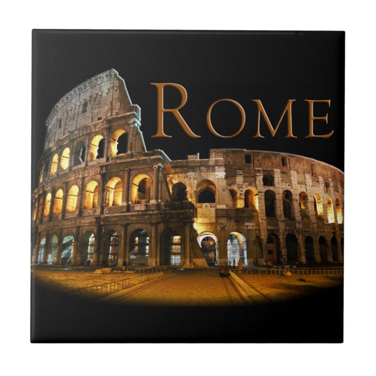 Rome: The Colosseum Tile | Zazzle