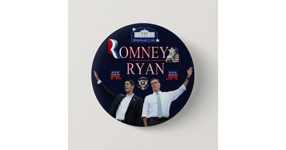 Romney-Ryan 2012 Campaign Button | Zazzle