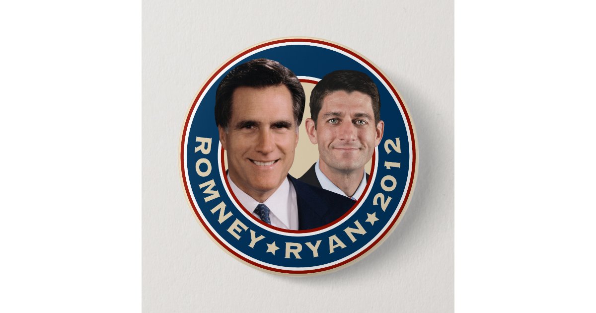 Romney-Ryan 2012 Campaign Button | Zazzle