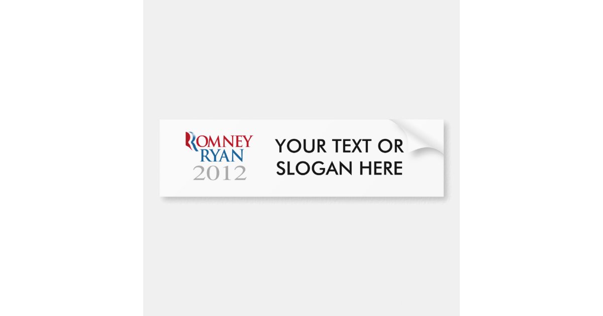 ROMNEY RYAN 2012.png Bumper Sticker | Zazzle