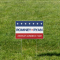 Romney Ryan America's Comeback Team Yard Sign | Zazzle