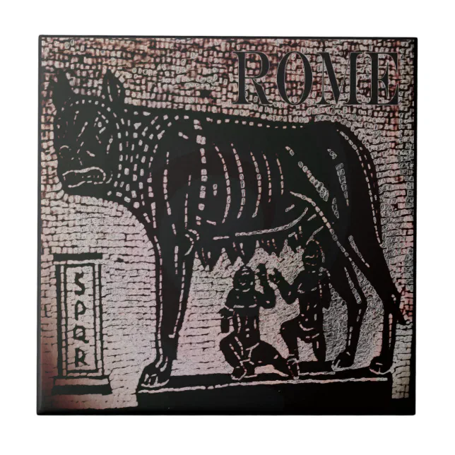 Romulus and Remus Ceramic Tile | Zazzle