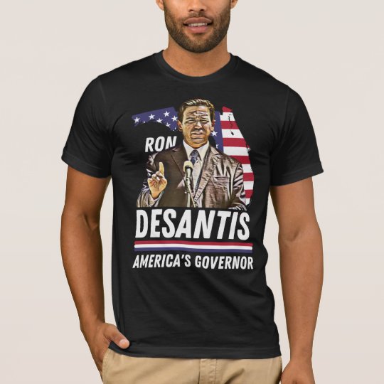 Ron Desantis: America's Governor Patriotic Florida T-Shirt | Zazzle.com