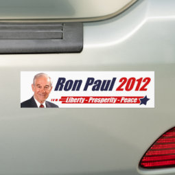 Ron Paul 2012 Bumper Sticker | Zazzle