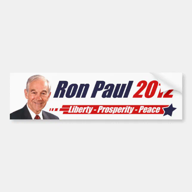 Ron Paul 2012 Bumper Sticker | Zazzle