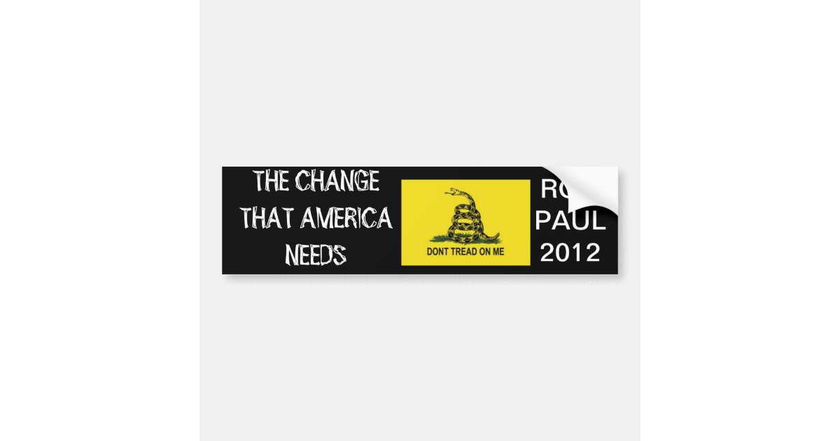 Ron Paul Bumper Sticker | Zazzle