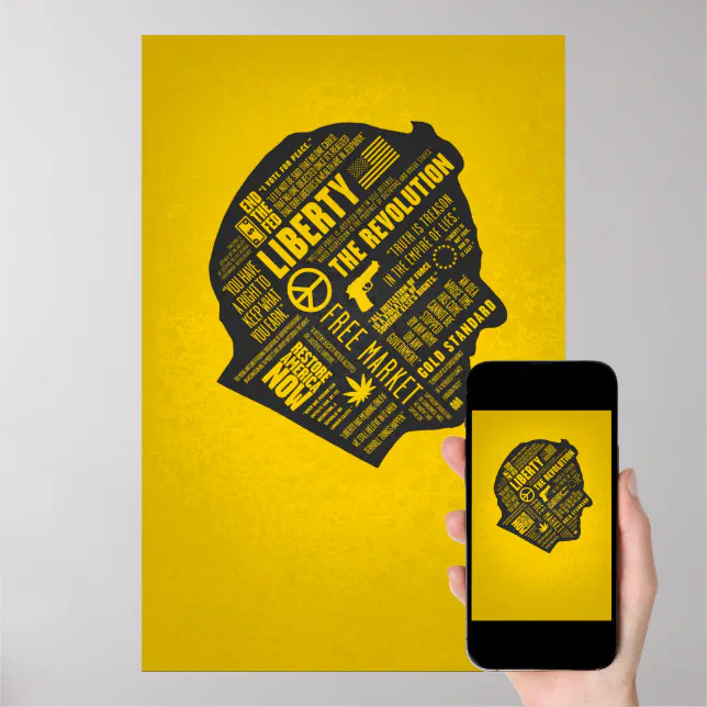 Ron Paul Libertarian Abstract Thought Poster | Zazzle