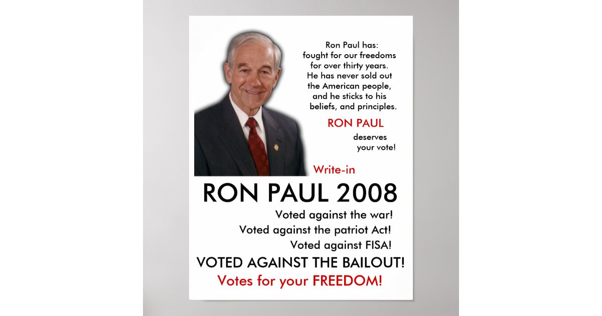 RON PAUL POSTER! POSTER | Zazzle
