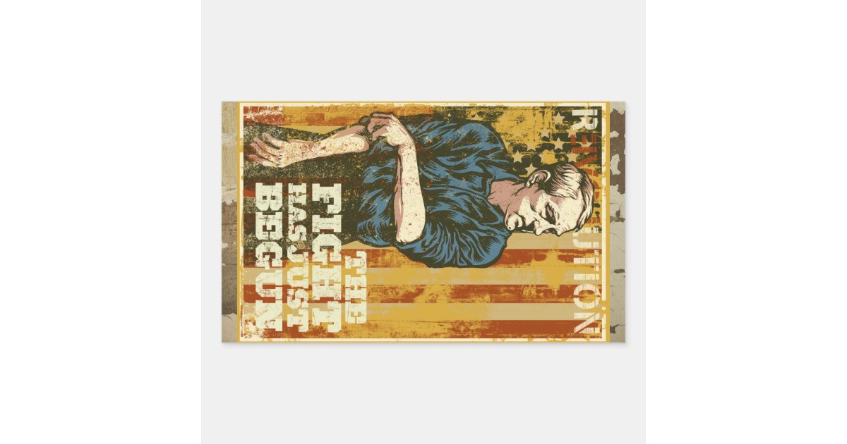 Ron Paul Poster Rectangular Sticker | Zazzle