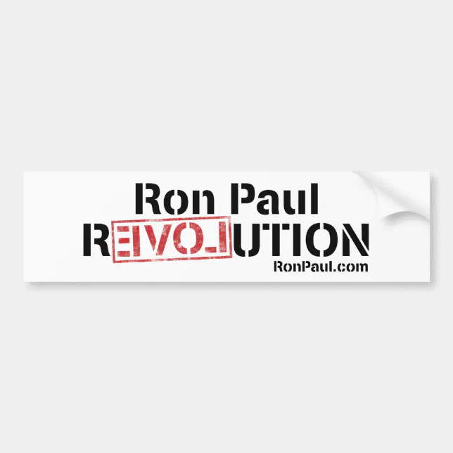 Ron Paul Revolution Bumper Sticker | Zazzle