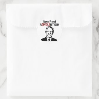 Ron Paul Revolution Round Sticker | Zazzle