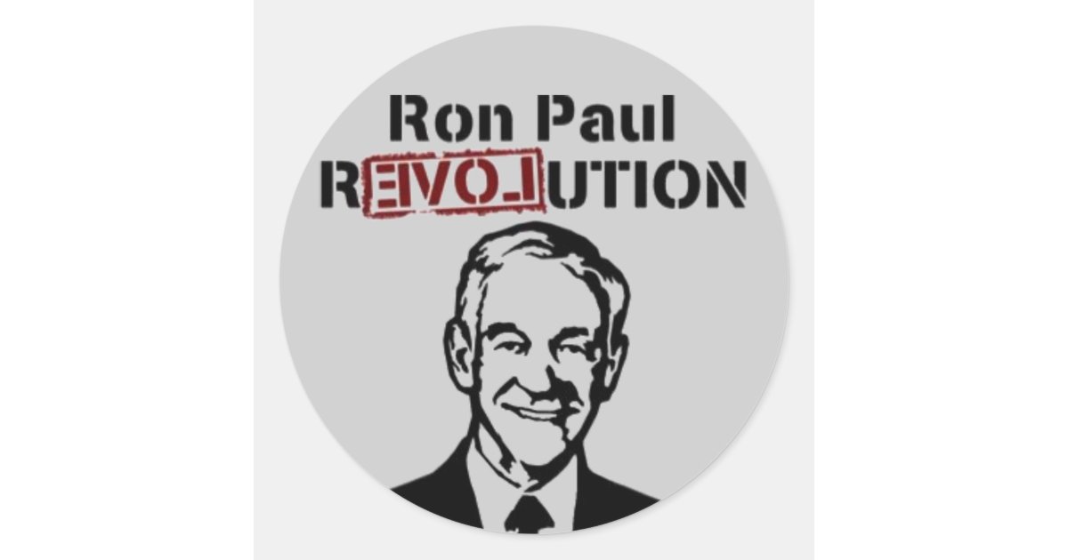 Ron Paul Revolution stickers | Zazzle