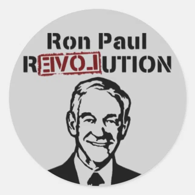 Ron Paul Revolution stickers | Zazzle