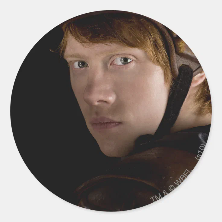 Ron Weasley Geared Up Classic Round Sticker | Zazzle