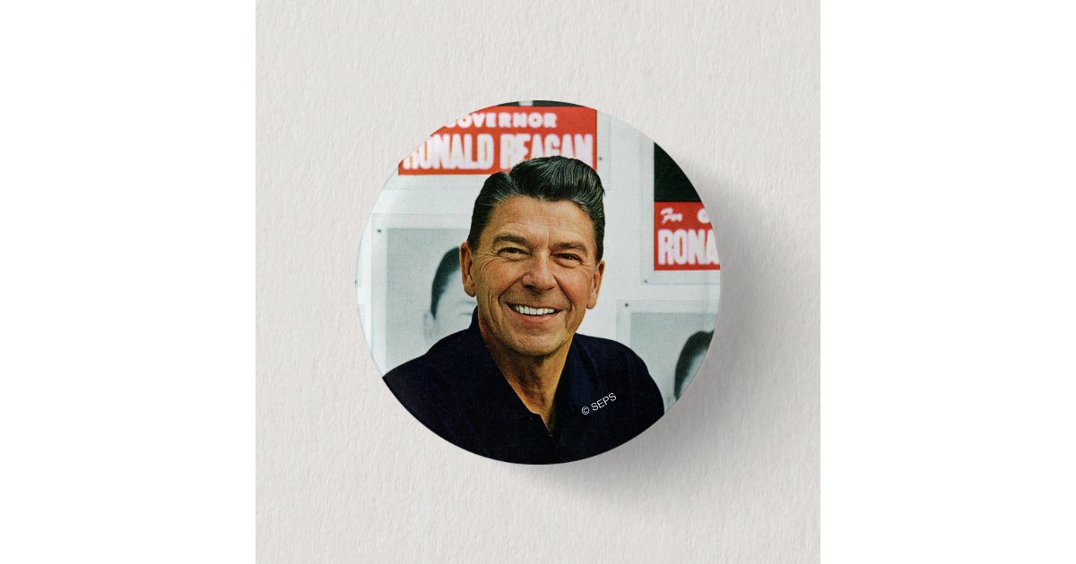 Ronald Reagan Pinback Button | Zazzle