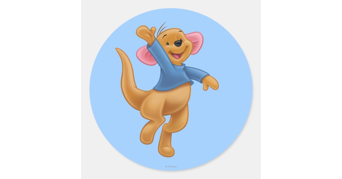 Roo 1 classic round sticker | Zazzle