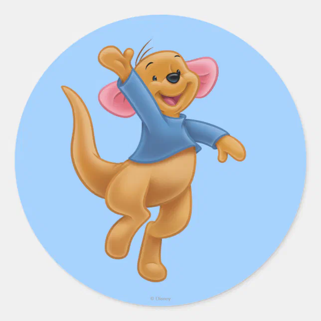 Roo 1 classic round sticker | Zazzle