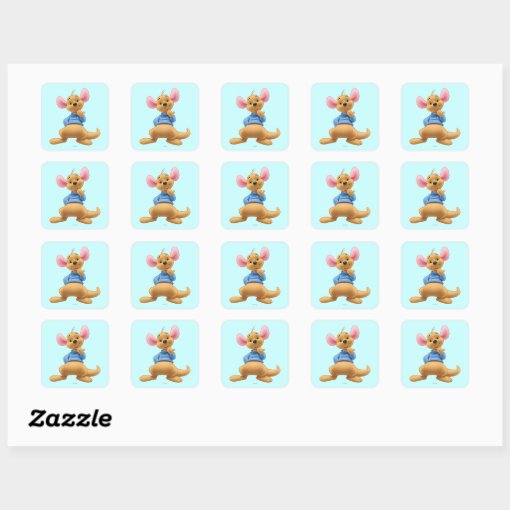 Roo 2 square sticker | Zazzle