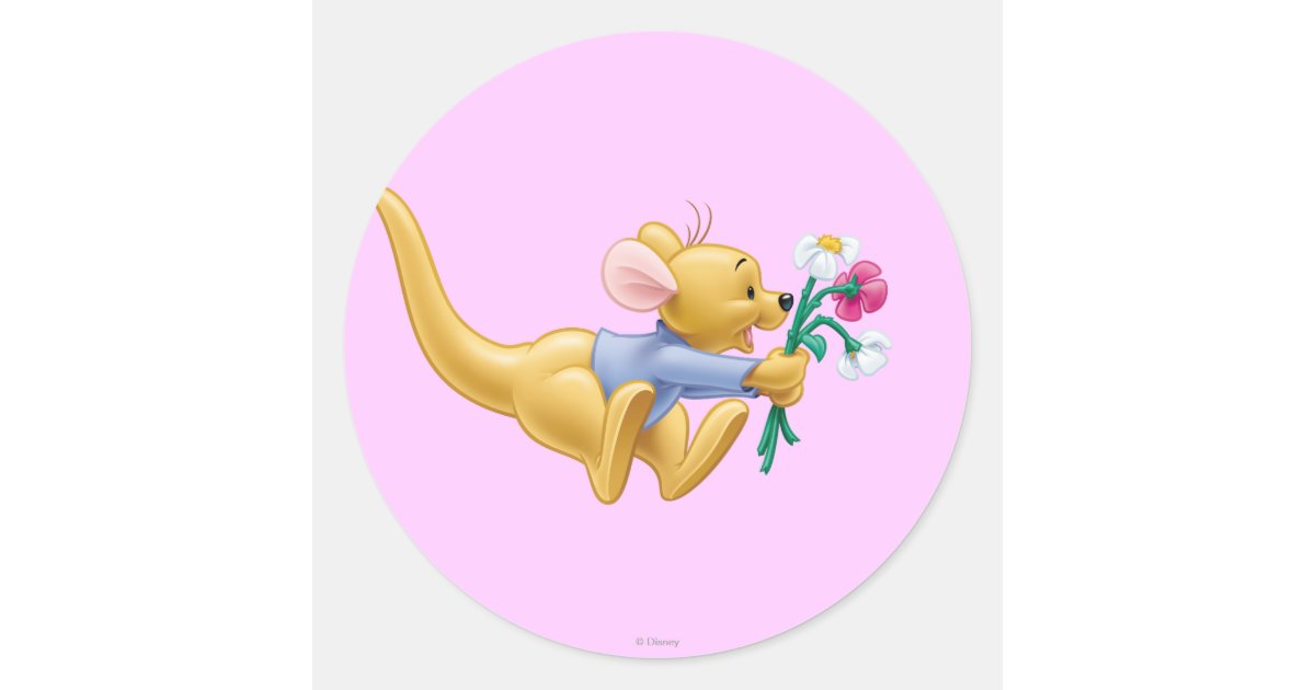 Roo 4 classic round sticker | Zazzle