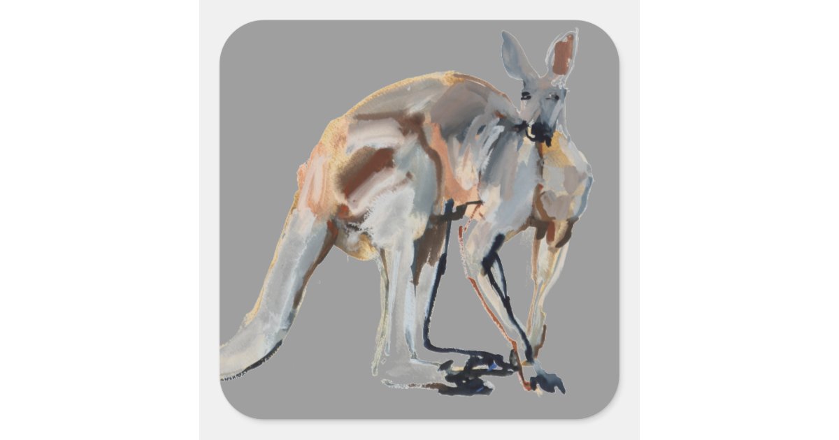 Roo Square Sticker | Zazzle