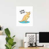 Roo-Ting For You Funny Kangaroo Pun Poster | Zazzle
