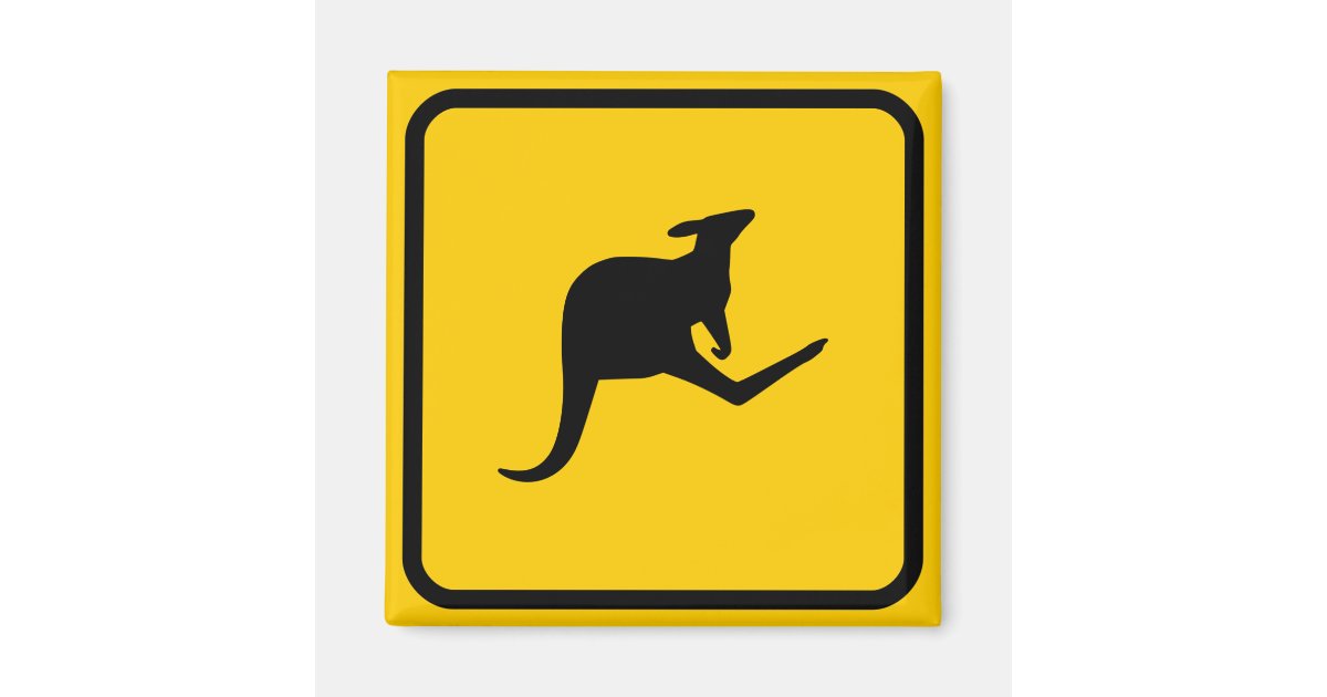 Roo Xing Sign Magnet | Zazzle