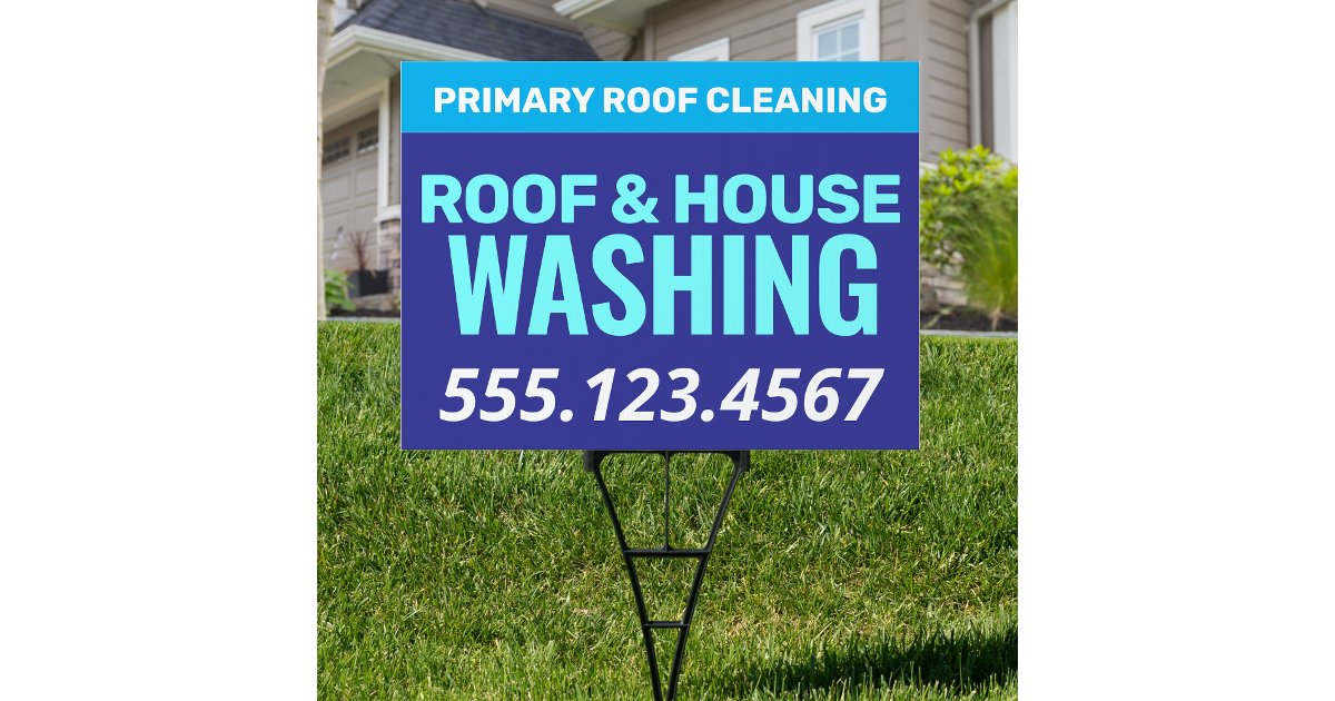 Roof and House Roofing Sign | Zazzle