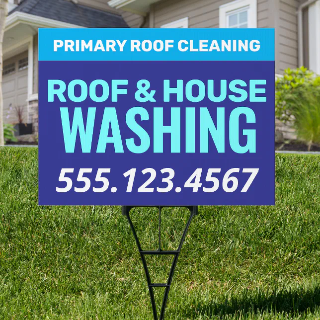 Roof and House Roofing Sign | Zazzle