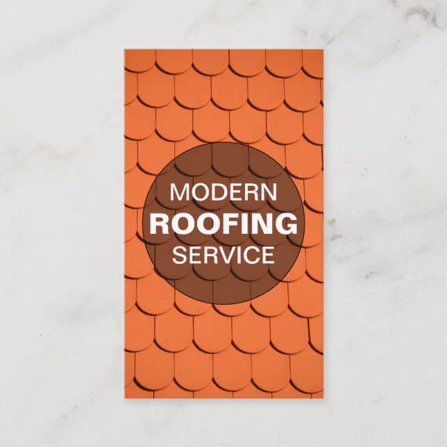 Roof Construction Professional Roofing Service Business Card | Zazzle