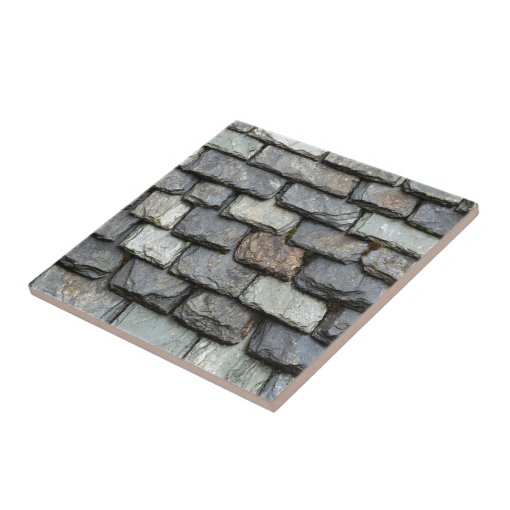 Roof cover with slate plates tile | Zazzle