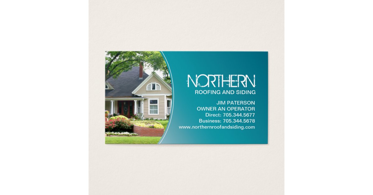 Roofing and Siding Business Card | Zazzle.com