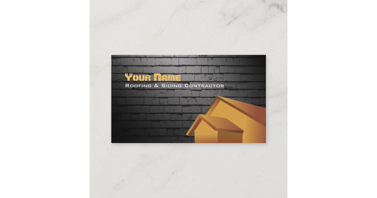 Roofing and Siding Contractor Business Cards | Zazzle