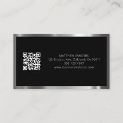 Roofing Construction American Flag QR Code Business Card | Zazzle