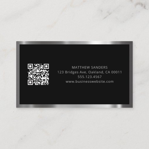 Roofing Construction American Flag QR Code Business Card | Zazzle