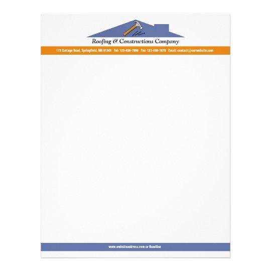 Roofing/Constructions Letterhead | Zazzle.com