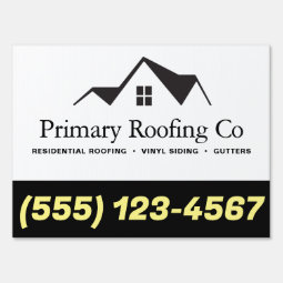 Roofing Contractor Logo Sign | Zazzle