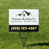 Roofing Contractor Logo Sign | Zazzle